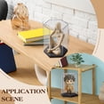 2pcs Plastic with Acrylic Minifigures Display Cases with Black Bases ...