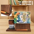 TUOOWO Wood Triangle Book Stand - Unique Book Nook Reading Valet ...