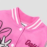 Disney Girls Bomber Jacket Minnie Mouse Daisy Colorblock Varsity Jacket ...