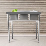 Simpli Home Seiger 46 inch Laundry Cabinet with Pull-out Faucet and ...