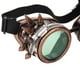 SAYFUT Vintage Red Copper Steampunk Goggles with Double Ocular Loupe ...