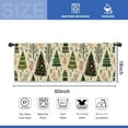 Christmas Winter Snow Kitchen Curtains 27.5W x 39L Inch Holiday Xmas ...