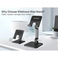 Aluminum iPad Stand for Desk [Ultra-Stable & Sturdy], Height Adjustable ...