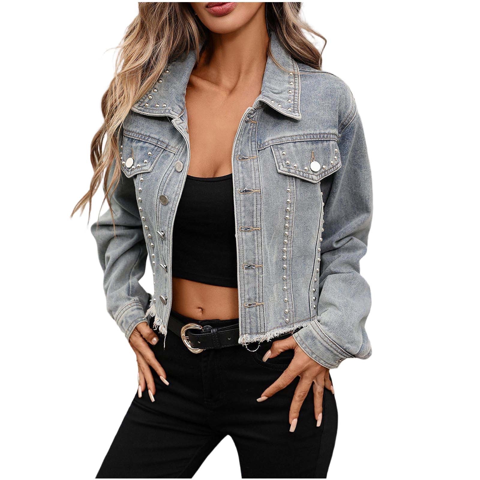 Click here for Sdnall Womens Solid Color Long Sleeve Denim Shirt... prices