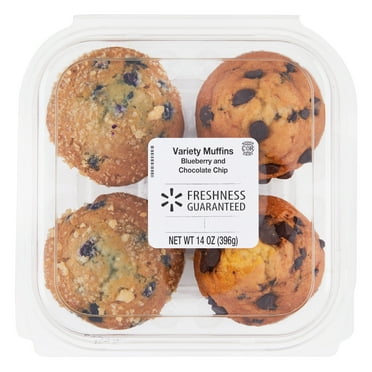 Marketside Triple Chocolate Muffins, 14 oz, 4 Count - Walmart.com