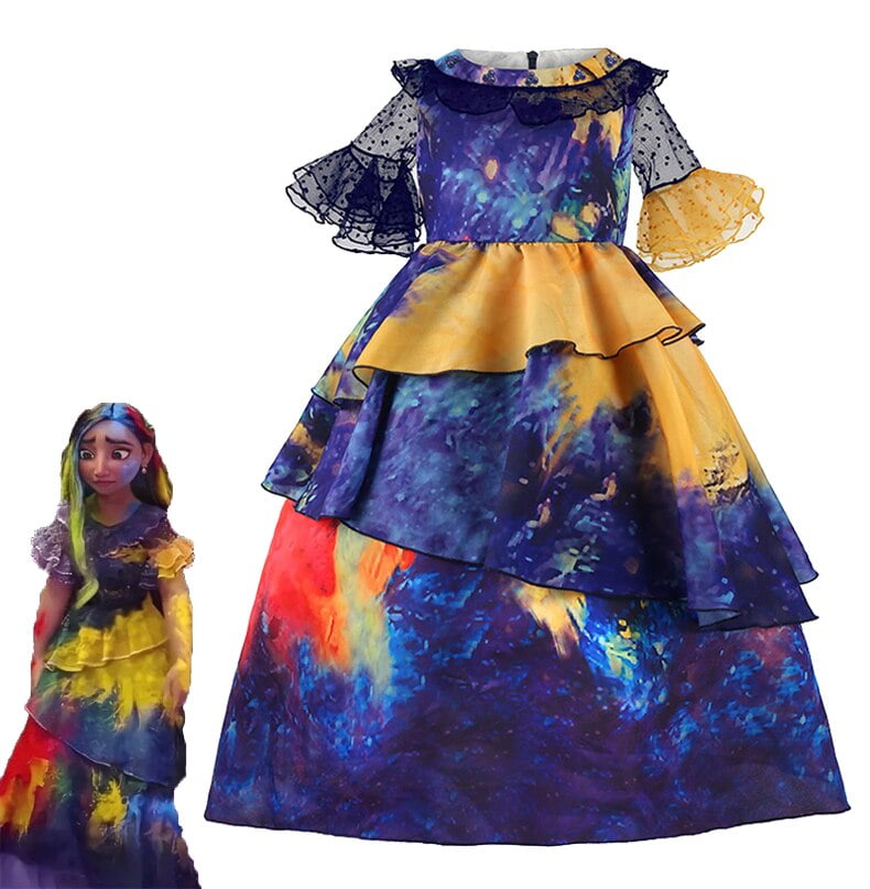Frozen Girls Dress Elsa Anna Disney Princess Cosplay Encanto Mirabel ...