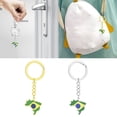 YIEMEEN Exquisite Brazilian Flag Keyring Long Lasting Brazil Map ...
