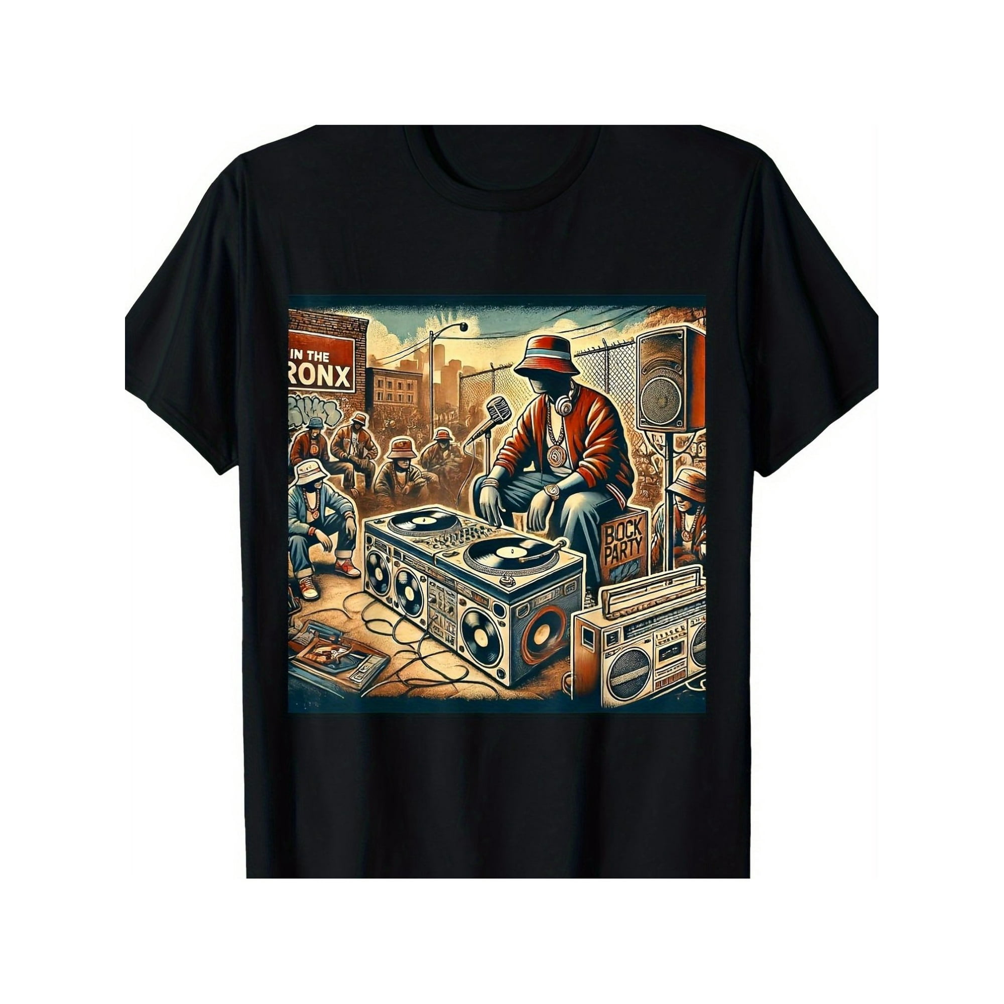 Click here for Generic Mens Retro Dj Hip-Hop Graphic T-Shirt 100... prices