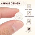Uxcell 10pcs Sewing Button 11mm 4 Holes Resin Round Crafting Buttons ...