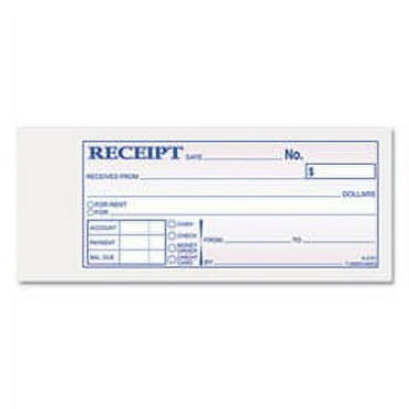 Tops 3-Part Hardbound Receipt Book, Three-Part Carbonless, 7 X 2.75, 4 ...