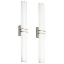Possini Euro Design Brianna Modern Wall Lights Set of 2 Brass Metal ...