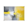 Abstract Graffiti Sun Shade Sail 14'X18' Gray Yellow Brush UV Block ...