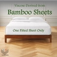 100% Viscose from Bamboo Fitted Sheet Only - Twin-XL Size - 1000 Thread ...