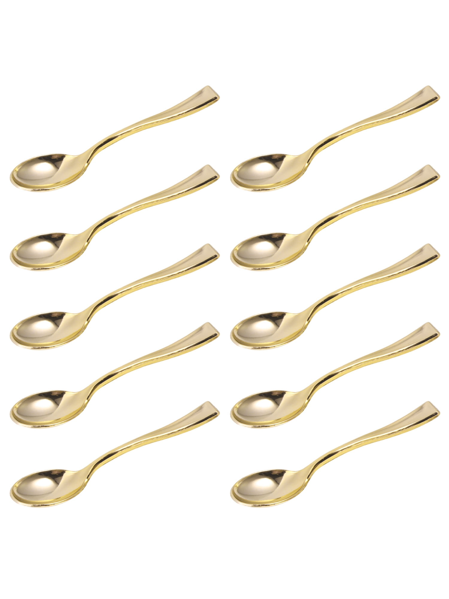24Pcs Mini Spoons Plastic Cake Spoons Disposable Dessert Spoons Ice ...