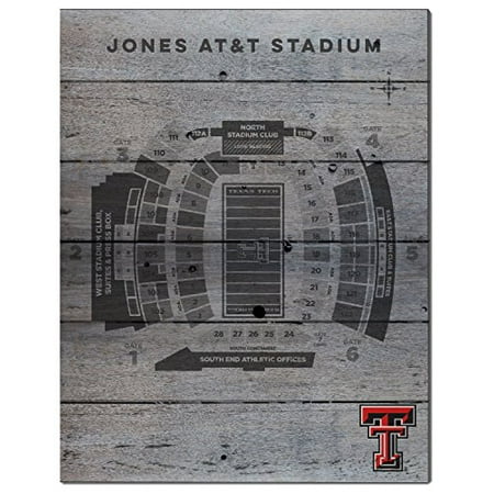 KH Sports Fan 16"x20" Texas Tech Red Raiders Seating Chart Collage ...