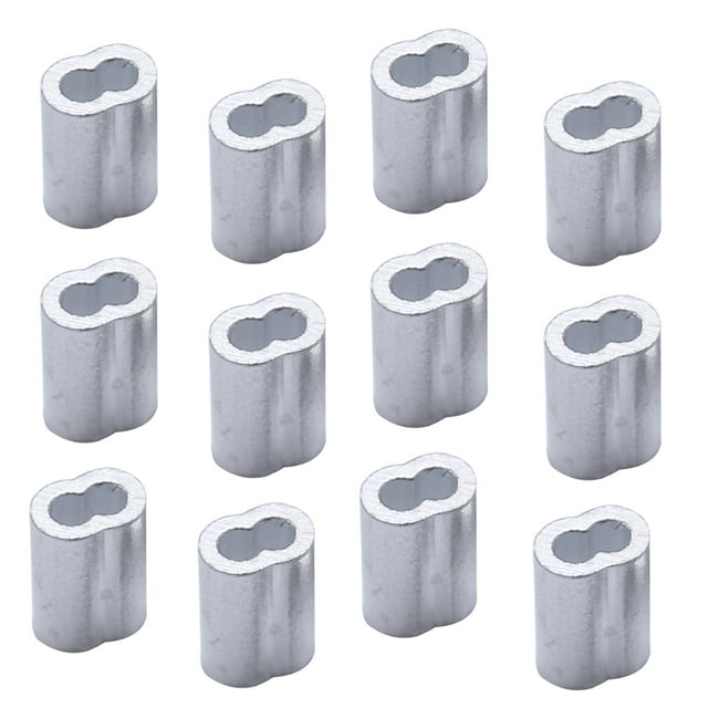200pcs Cable Crimps Wire Ferrules Rope Steel Cable Aluminum Crimping ...