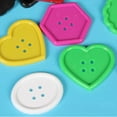 Raindrops 50 Pcs Assorted Color Large Round Buttons for Crafts, Sewing ...