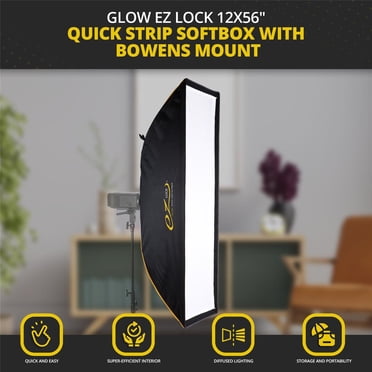 Glow EZ Lock 48" Deep Parabolic Quick Softbox - Portable Photography ...