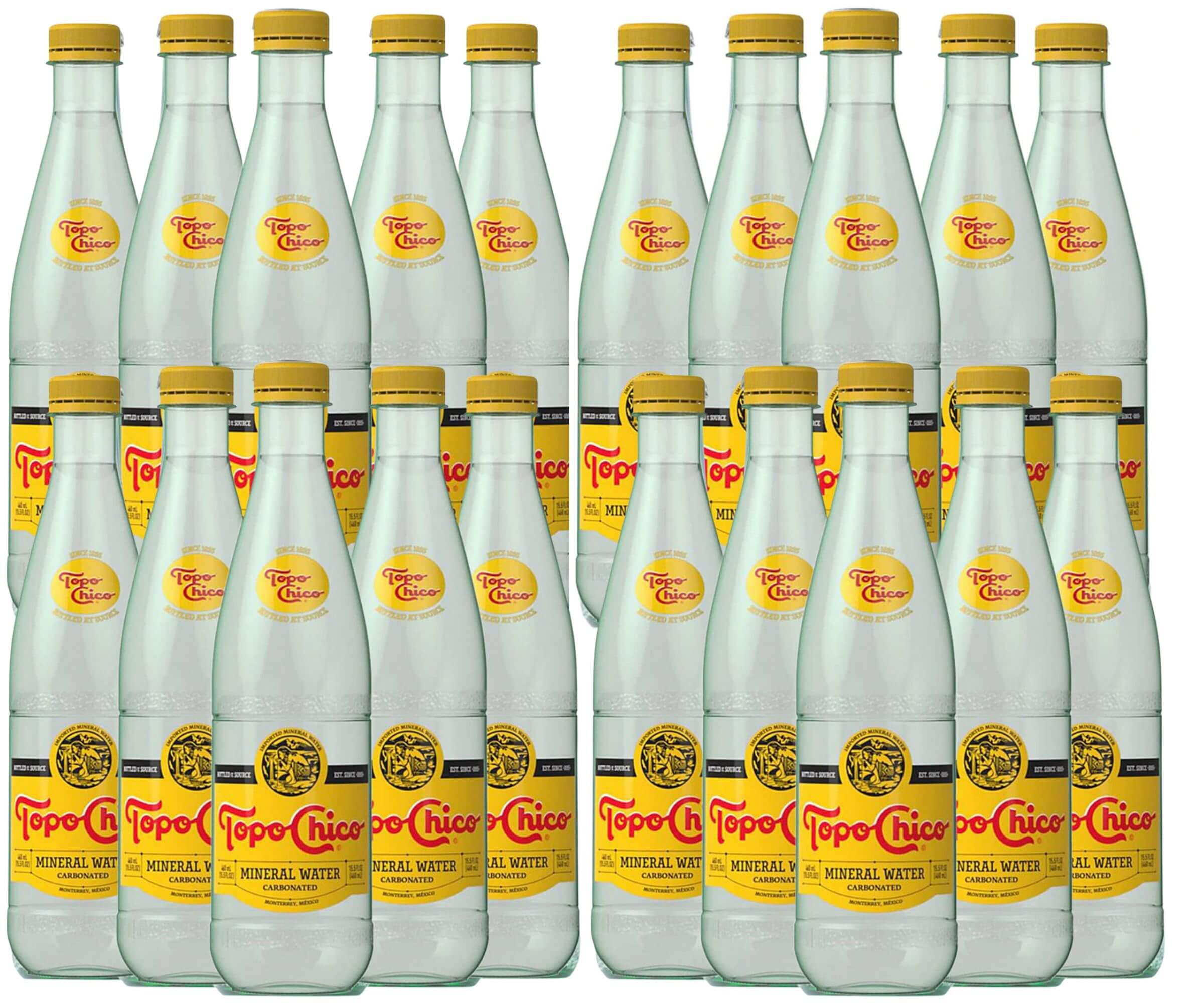 Topo Chico Agua Mineral - Carbonated Mineral Water 15.5oz - Crisp ...