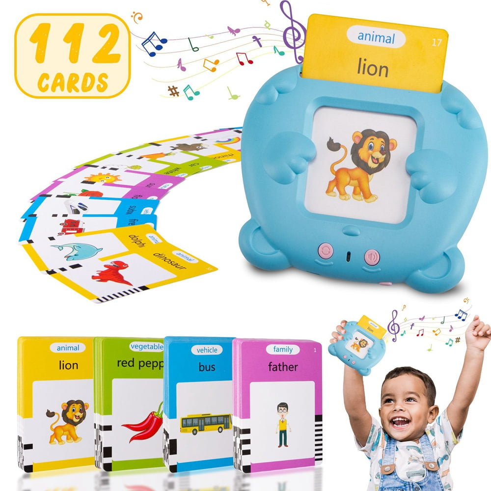 Talking Flash Cards Educational Toys for Toddlers 3-6 Years Old ...