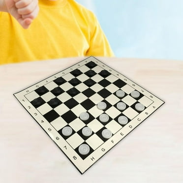 Point Games Classic Checkers Board Game - Interlocking Pieces with ...