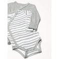 HonestBaby Baby 3-Pack Organic Cotton Long Sleeve Side-snap Kimono ...