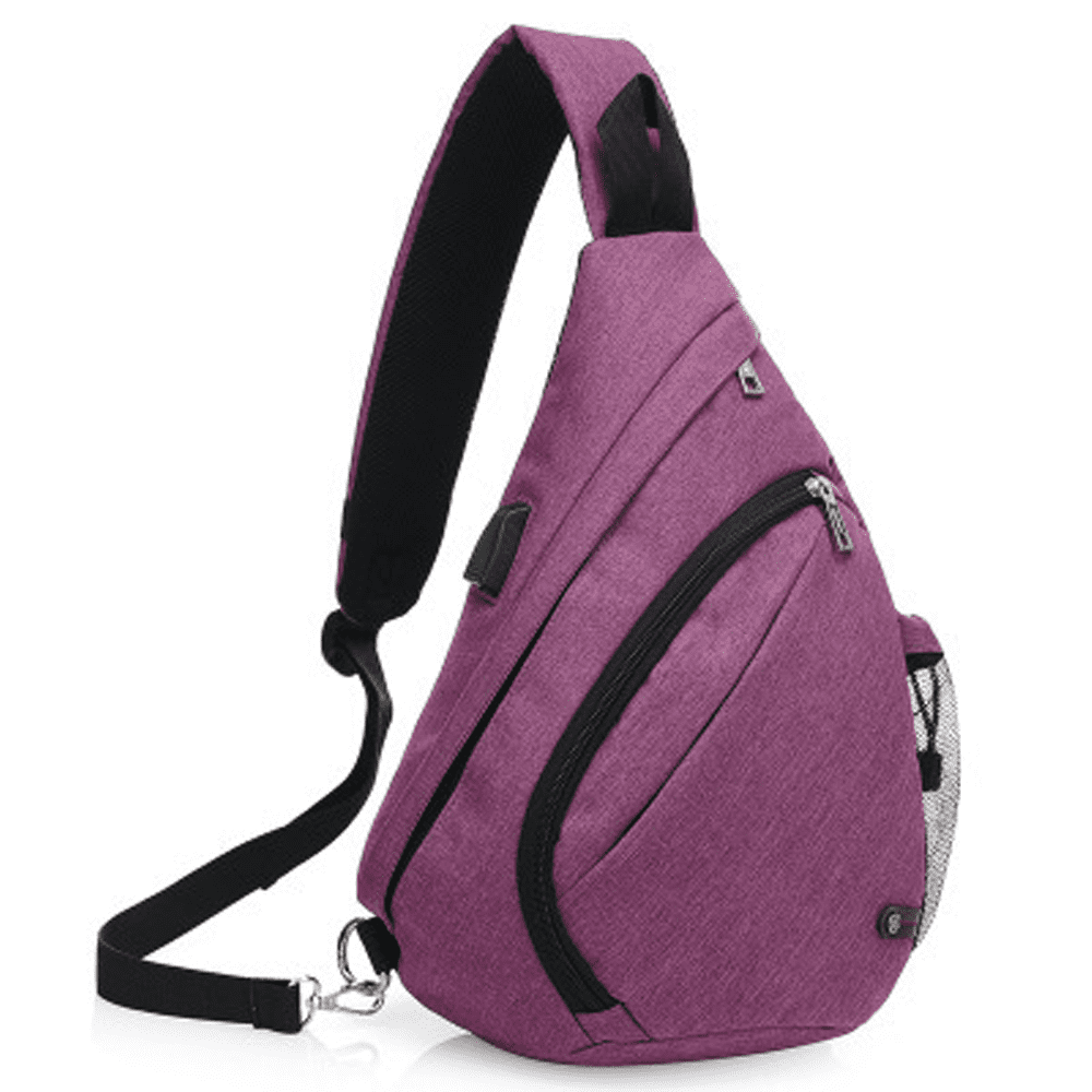 Crossbody Backpack: Over Shoulder Daypack Casual Cross Chest Side Pack ...