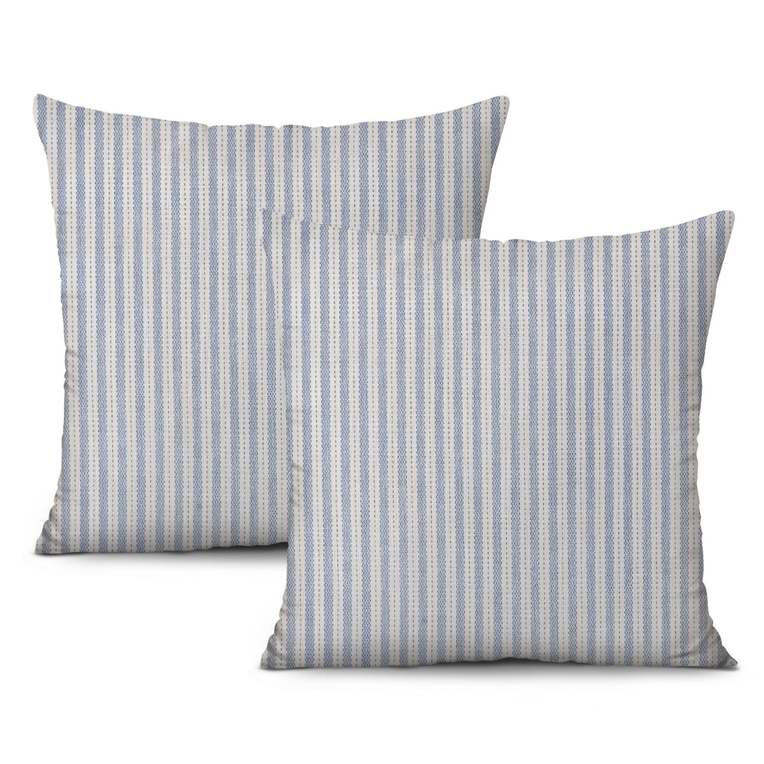 Click here for Safarsa Farmhouse Inspired 20x20inch Linen Striped... prices
