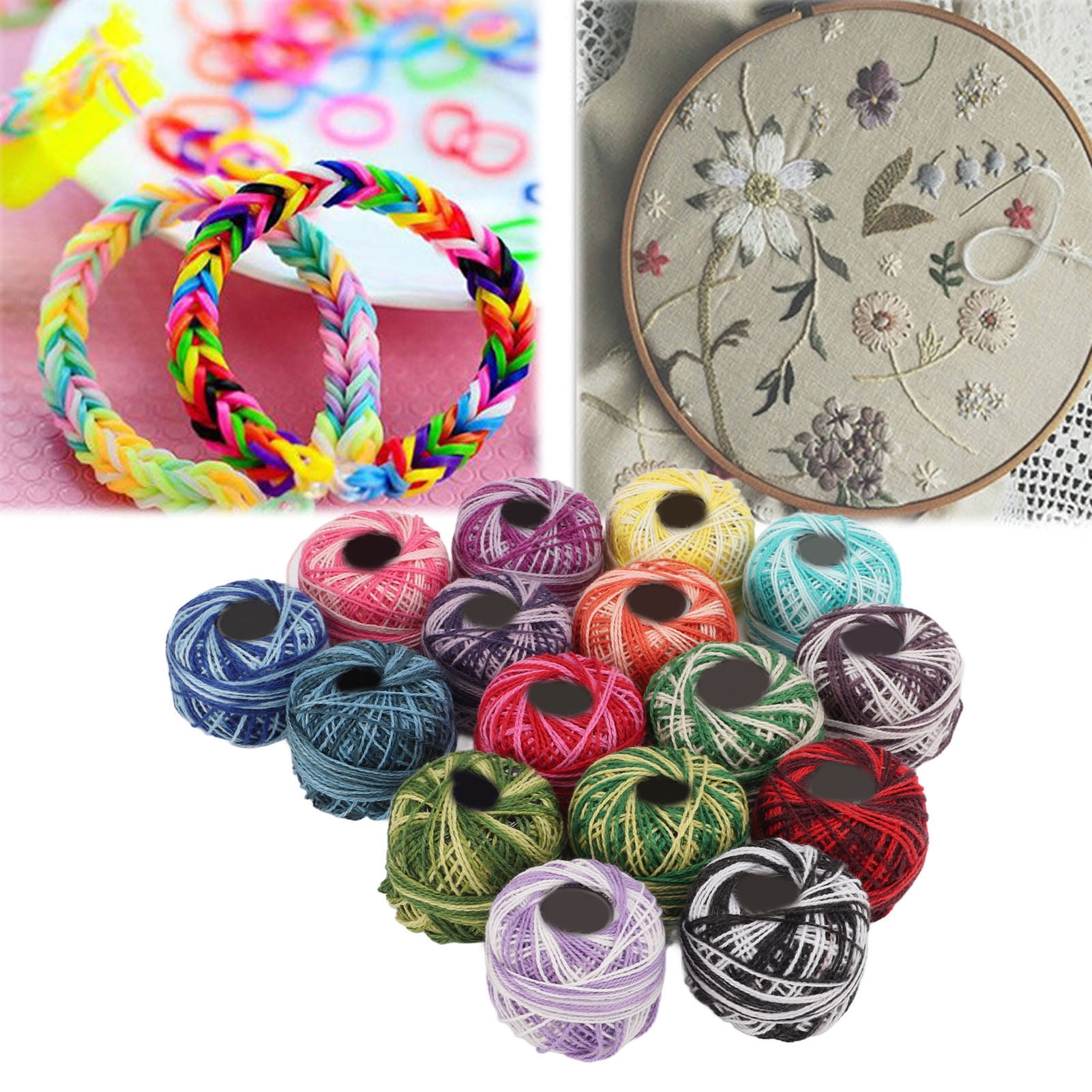 Hilo de Algodón, Puntada de Cruz de Hilo de Crochet Suave Para ...