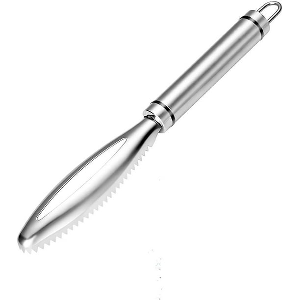 Fish Scale Scraper Stainless Steel With Serrated Quick Descaling Fish ...