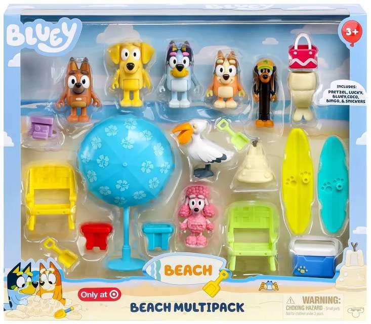 Bluey Beach Multipack Playset - Walmart.com