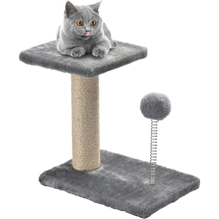 Cat Tree, T04 Cat Scratching Post Cat Tower, Small Cat Tree with Furry ...
