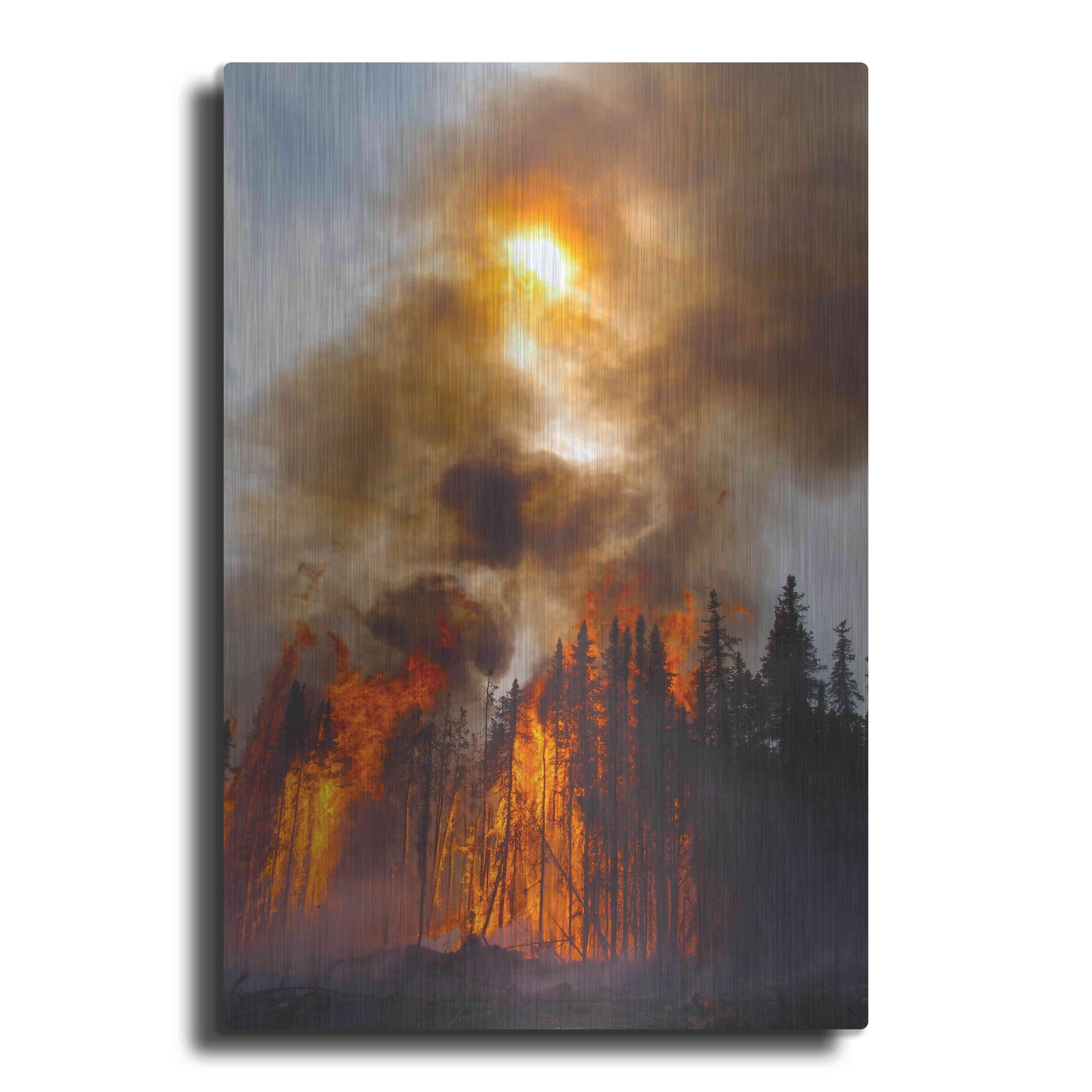 Luxe Metal Art 'Torching' by Thomas Haney, Metal Wall Art, 24"x36 ...