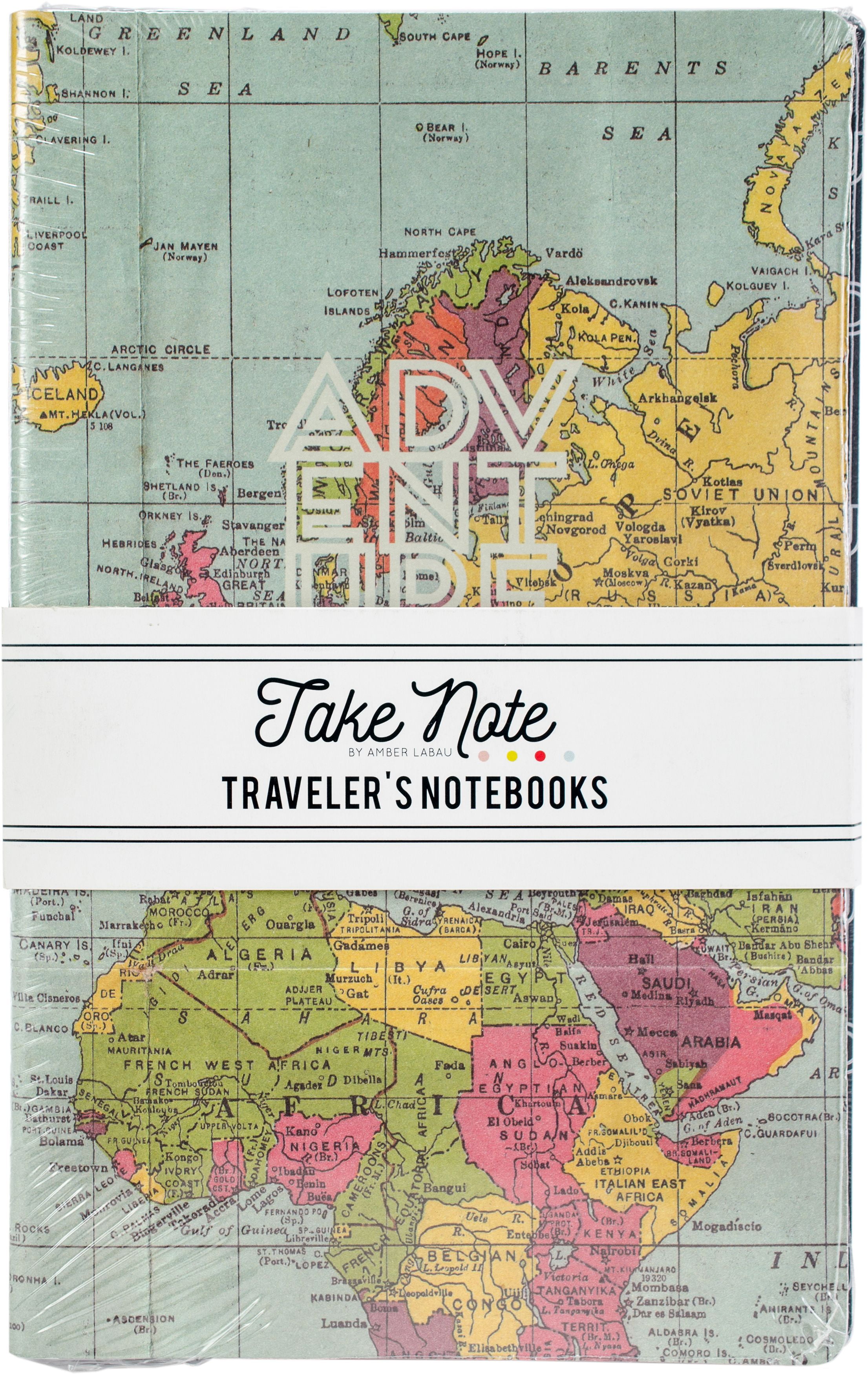 Fancy Pants Traveler's Notebook Set 4"X7" 2/Pkg-Take Note - Walmart.com ...