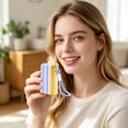 Automatic Pop-Up Portable Dental Floss Pick Dispenser, Refillable ...