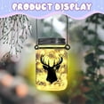 4Pcs Forest Silhouettes Laser Cutouts Decals Deer Mason Jar Cutouts ...