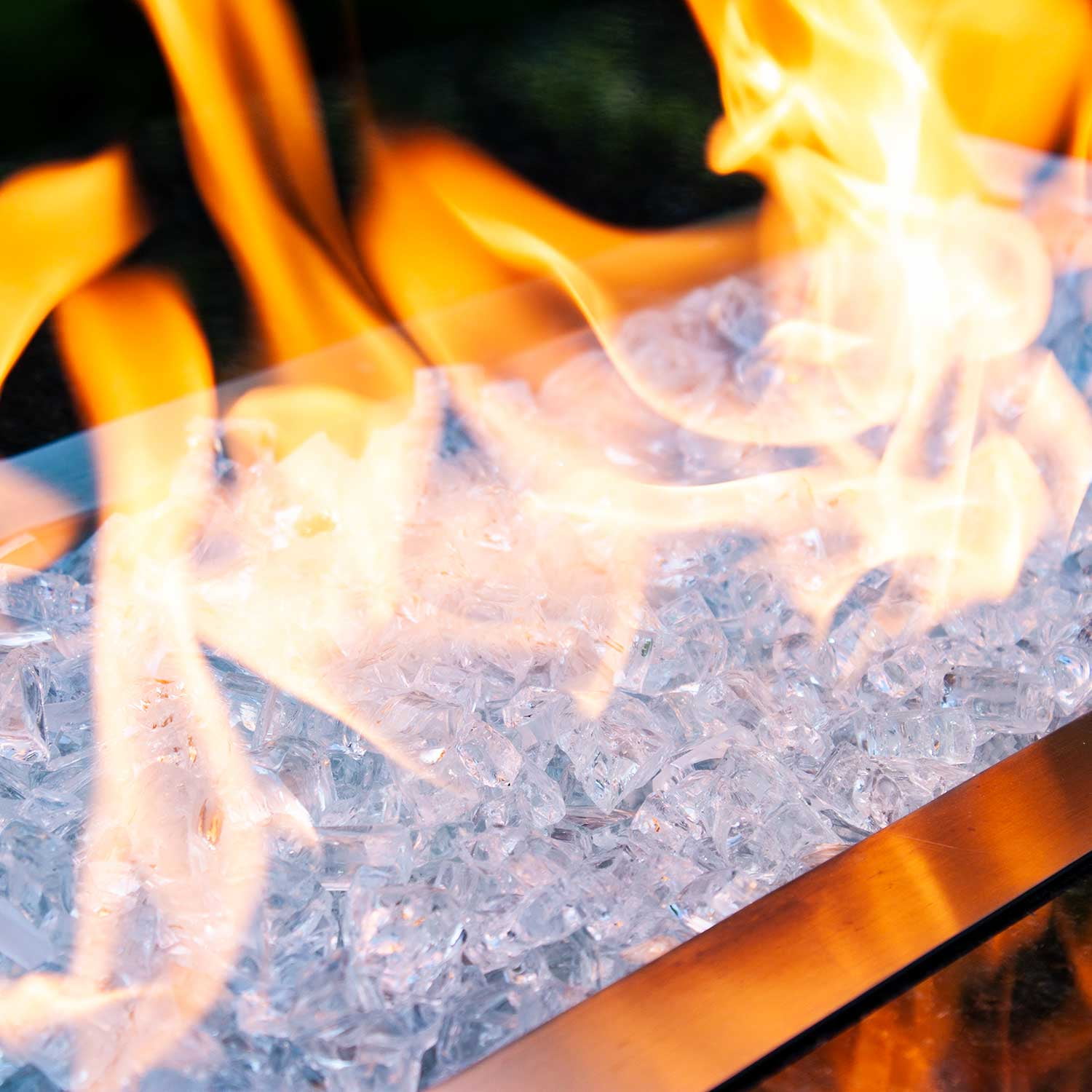 Celestial Clear Tempered Fire Glass 1/2", 10 lb. Jar - Walmart.com