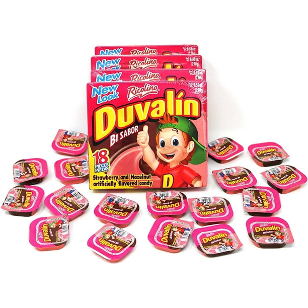 Duvalin Avellana/fresa caramelo suave (4 Pack - 72 Unidades) Duvalin DR ...