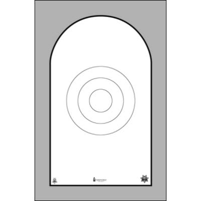 10 Pcs of Official NRA Action Pistol Target (D-1) Printed with Black ...
