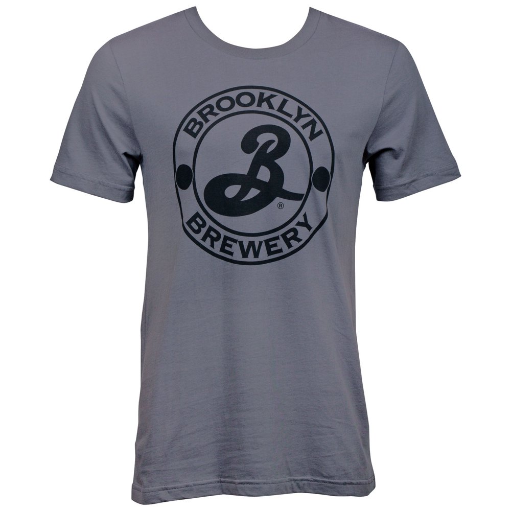 Brooklyn Brewery Big Logo Grey T-Shirt-Large - Walmart.com - Walmart.com