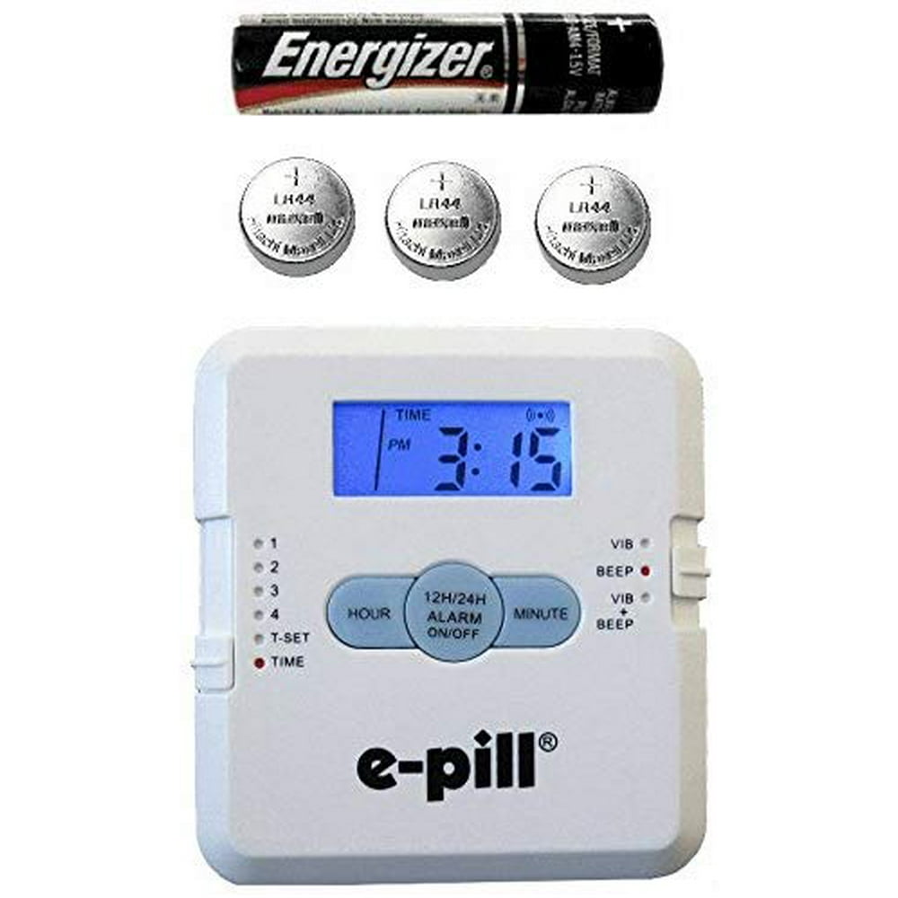 e-pill 4 Alarm Pocket with Attached Pillbox – Vibrates and/or Beeps ...