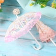 5pcs Mini Scene Umbrella Miniature Lace Parasol Crafts DIY Adornment ...