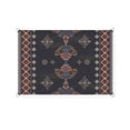 Bohemian Red Flower Sun Shade Sail 6.5'X10' Boho Vintage Tribal ...