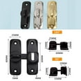 NOGIS Barn Door Lock Hardware - 90/180 Degree Heavy Duty Gate ...