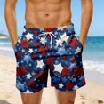Bainana Mens Swim Trunks American Flag Patriotic Swim Shorts ...