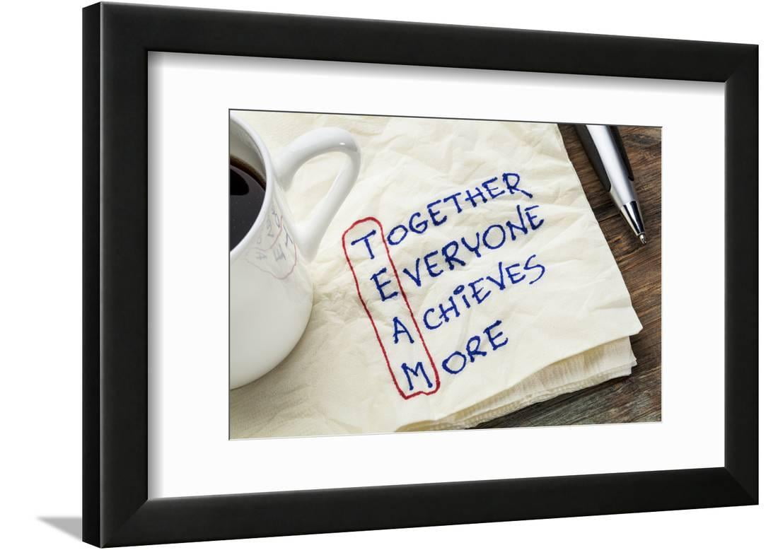 TEAM Acronym (Together Everyone Achieves More), Teamwork Motivation ...