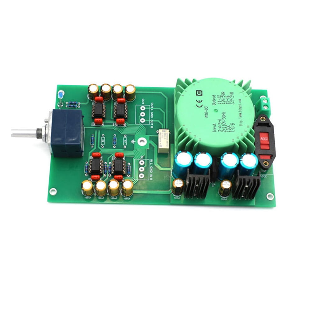 Buy TL081 Op Amp Dual Channel Preamplifier Board Base on Musical ...