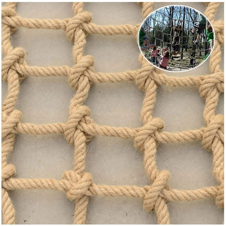Rope Net Climbing Heavy Duty Hemp Rope Cargo Net Stair Fence Decor Net ...