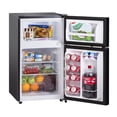 Emerson 3.3 Cu Ft 2 Door Compact Refrigerator Black - Walmart.com
