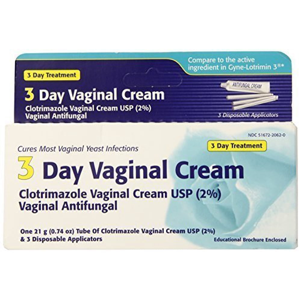 Clotrimazole 3 -Day Vaginal Cream - 0.74 Oz - Walmart.com - Walmart.com
